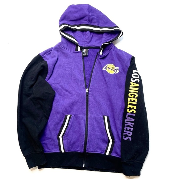 NBA | Jackets & Coats | Nba Los Angeles Lakers Basketball Purple Black ...